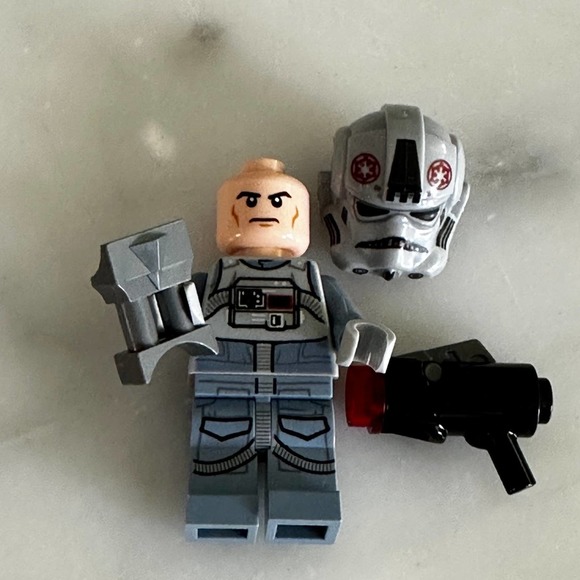 Lego | Art | Lego Star Wars Atat Driver Dark Red Imperial Figure With ...
